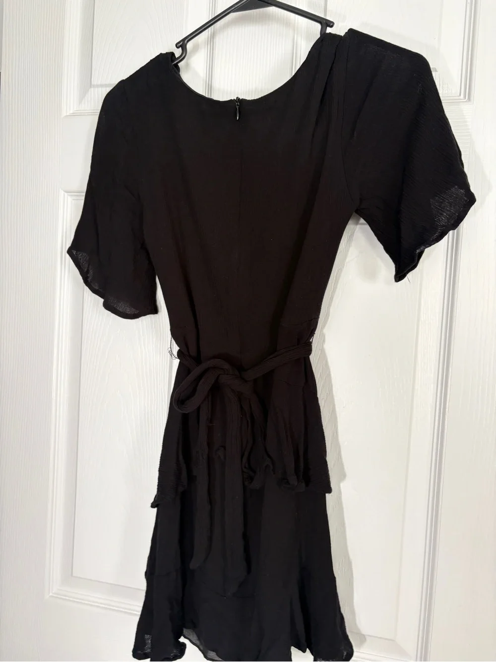 Altar'd State | Dresses | Altard State Black Wrap Mini Dress With ...